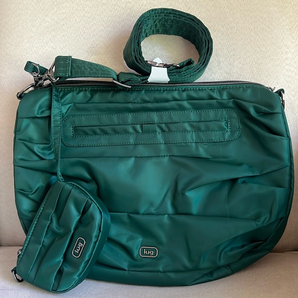 lug | Bags | Nwt Lug Scuffle Pleated Crossbody Bag In Wickedly Green ...